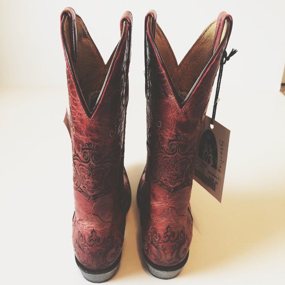 Sterling River | Shoes | Nwt Sterling River Cowboy Boots Rustic Red 7 ...